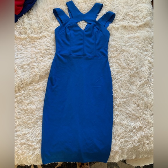 Dresses | Only Worn Once Beautiful Royal Blue Mid Dress | Poshmark